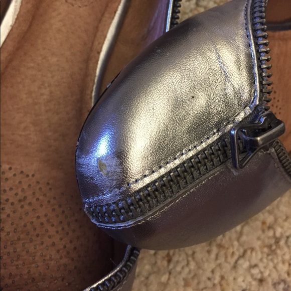 Corso Comi | Shoes | Pewter Colored Shoe With Zipper Detail | Poshmark