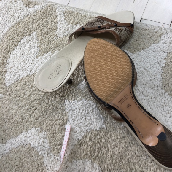 Gucci | Shoes | Gucci Tan And Caramel Brown Gucci Slides Size 6b | Poshmark
