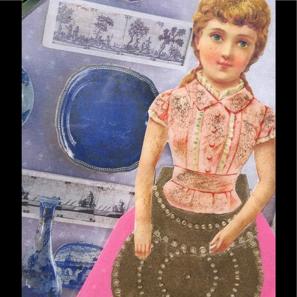 Accessories | Vintage Paper Doll Hand Fan | Poshmark