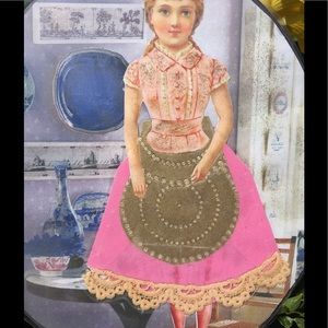 Accessories | Vintage Paper Doll Hand Fan | Poshmark