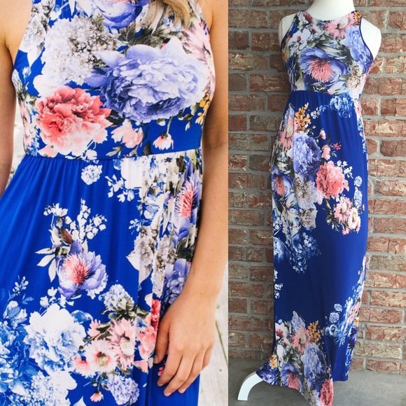 44% off Pink Peplum Boutique Dresses & Skirts - 🆕 Royal blue sleeveless ...