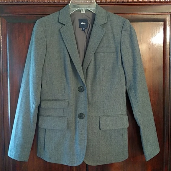 GAP | Jackets & Coats | Gap Light Wool Blend Single Breasted Blazer ...