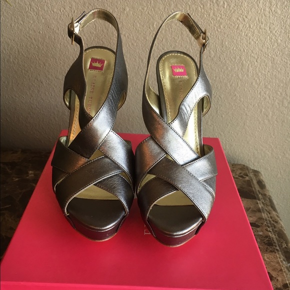 Elaine Turner | Shoes | Elaine Turner Chris Pewter Platform Heel | Poshmark