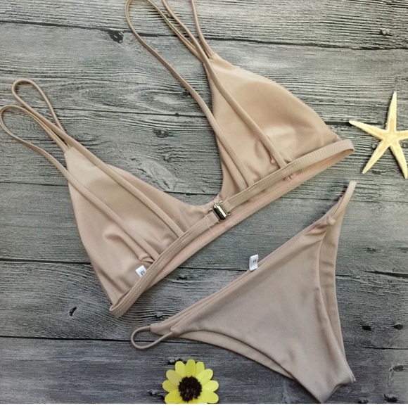 Swim | Champagne Bikini Set | Poshmark