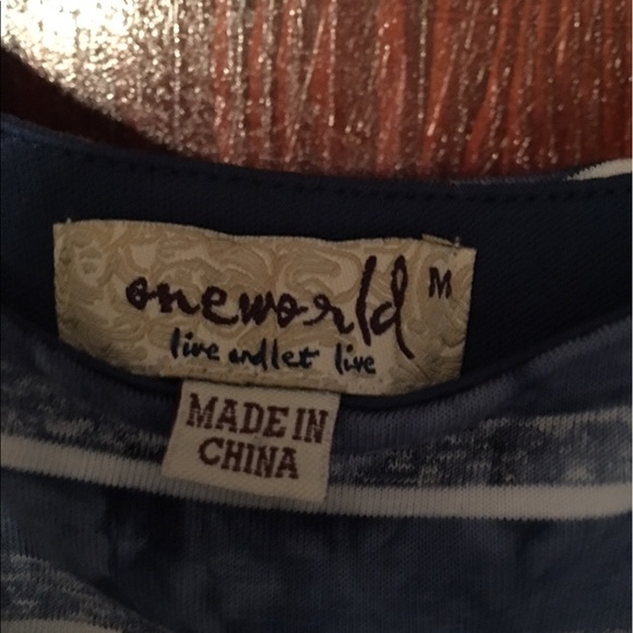 ONE WORLD | Dresses | One World Maxi Dress Bluewhite | Poshmark