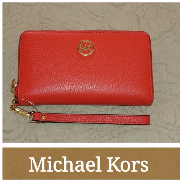 Michael Kors | Bags | Nwt Michael Kors Lg Flat Mf Phone Case | Poshmark