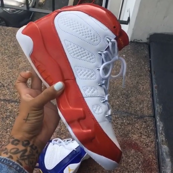 Jordan | Shoes | Kustom Red 9s | Poshmark