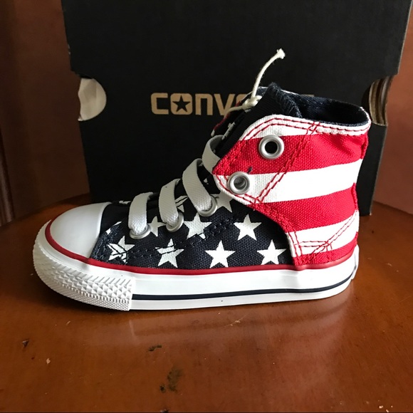 Converse | Shoes | Nwt Converse American Flag Red White Blue Unisex ...