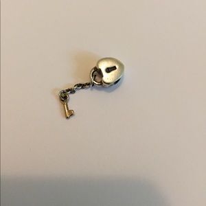 Pandora - Pandora Sterling silver heart lock and key charm from Julia's ...