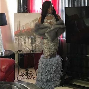 Dresses | Silver Prom Dress | Poshmark