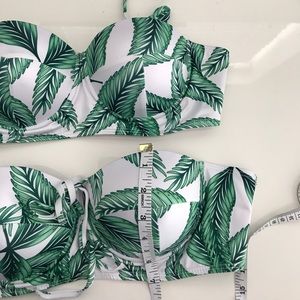 Swim | High Waist Leaf Print Bikini | Poshmark
