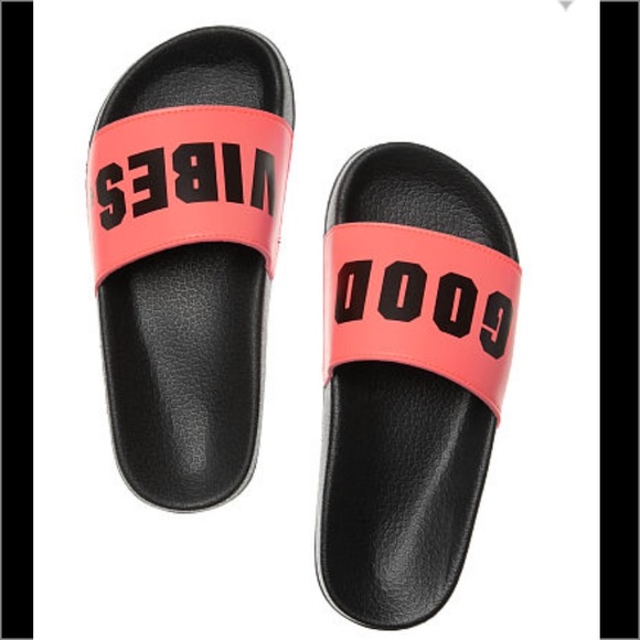 PINK Victoria's Secret | Shoes | Victorias Secret Pink Cheeky Slide ...