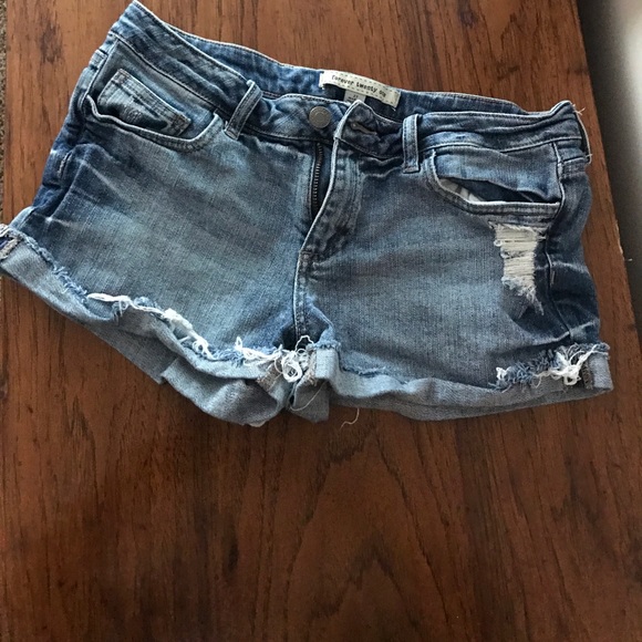 Forever 21 | Shorts | Distressed Denim Cut Off Shorts Size 27 | Poshmark