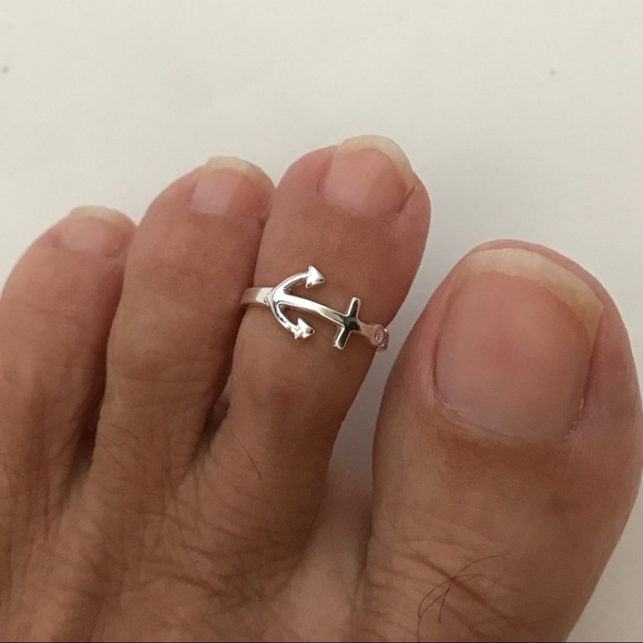 Jewelry | Sterling Silver Anchor Toe Ring | Poshmark