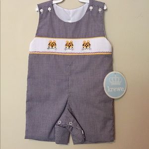 KREWE | One Pieces | Krewe Lsu Baby Boy Smock Size 24m | Poshmark