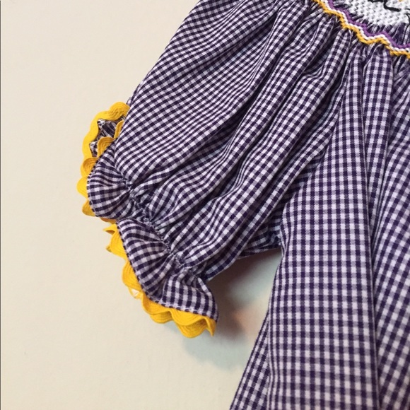 KREWE | Dresses | Krewe Lsu Tiger Baby Girl Smock Dress | Poshmark