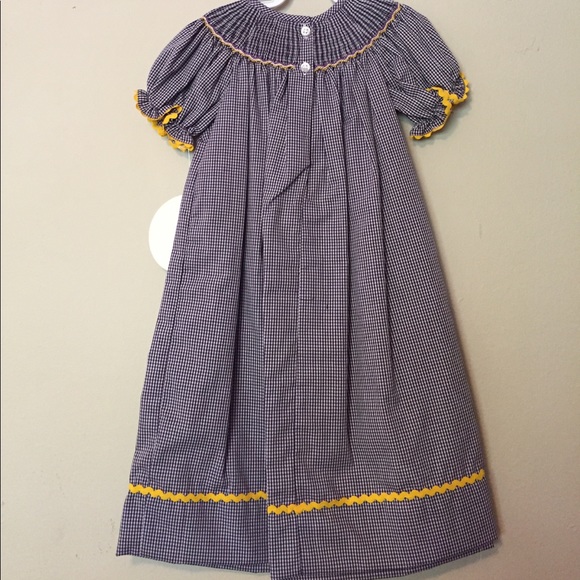 KREWE | Dresses | Krewe Lsu Tiger Baby Girl Smock Dress | Poshmark