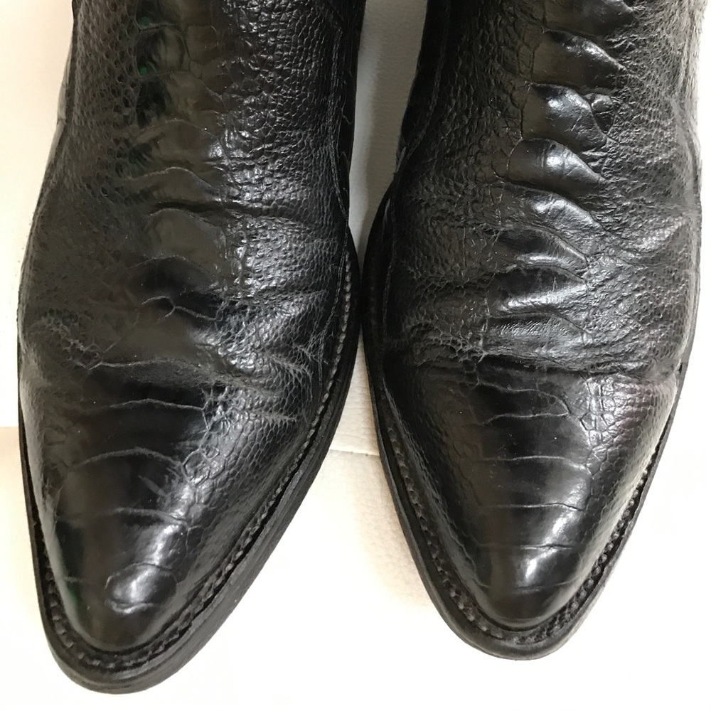 Beautiful Ostrich Leg Boots 7d U Men - Gem