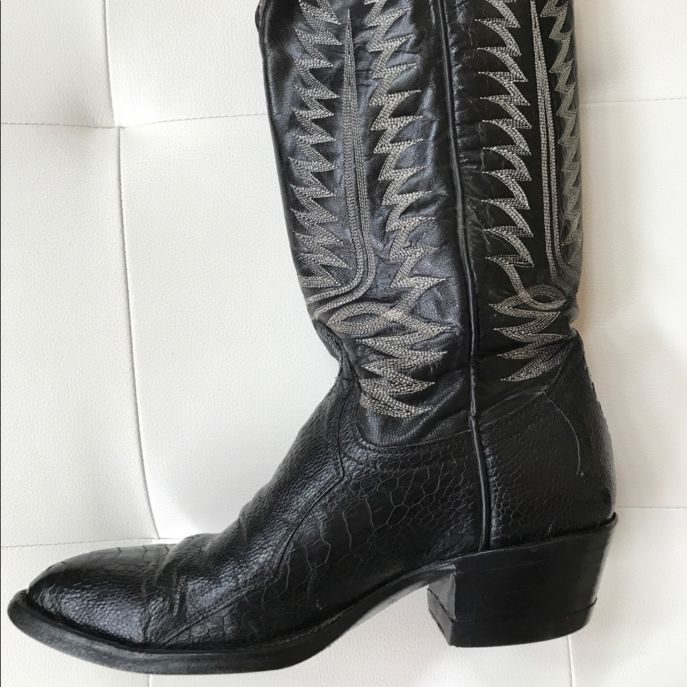 Beautiful Ostrich Leg Boots 7d U Men - Gem