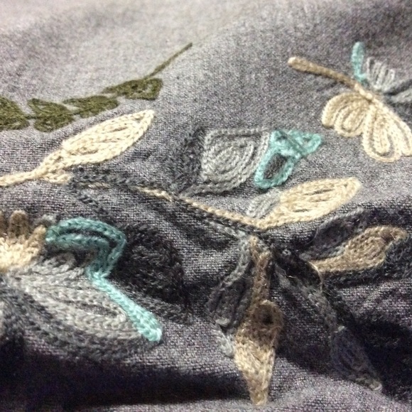 Liz Claiborne | Skirts | Draw String Skirt With Pretty Embroidered ...