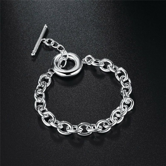 Jewelry | 925 Sterling Silver Toggle Bracelet | Poshmark