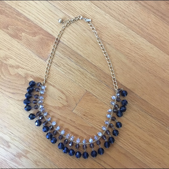 kate spade | Jewelry | Kate Spade Blue Crystal Statement Necklace ...