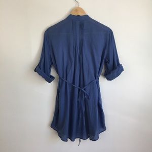 Tops | Lightweight Flowy Blue Button Up Shirt | Poshmark