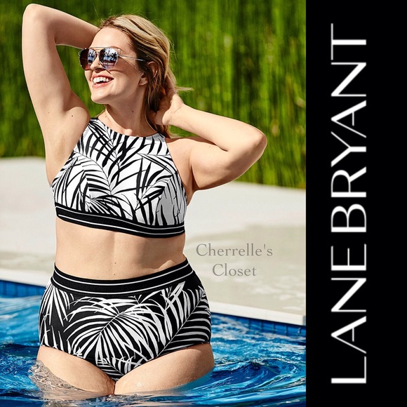 Lane Bryant Swim Cacique Lane Bryant 2piece Swimsuit Set Plus Size