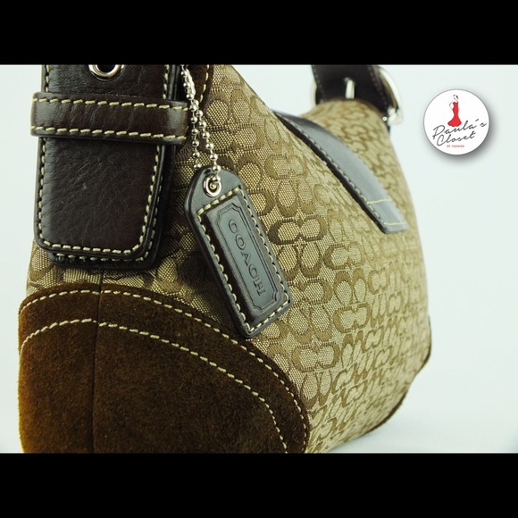 Coach | Bags | Authentic Coach Brown C Print Handbag | Poshmark