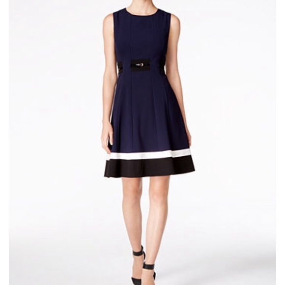 Calvin Klein | Dresses | Calvin Klein Colorblock Dress | Poshmark