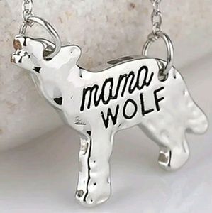 Jewelry | Mama Wolf Baby Shower Necklace Silver Gift Jewelry | Poshmark