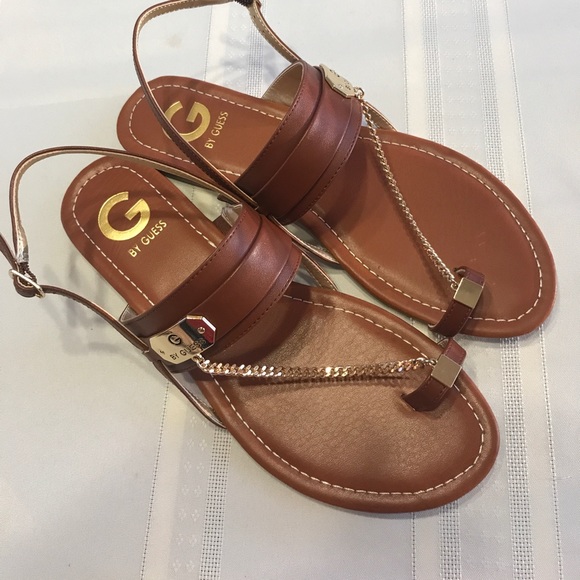 G by Guess | Shoes | G By Guess Womens Lander Toe Thong Chain Sandal ...