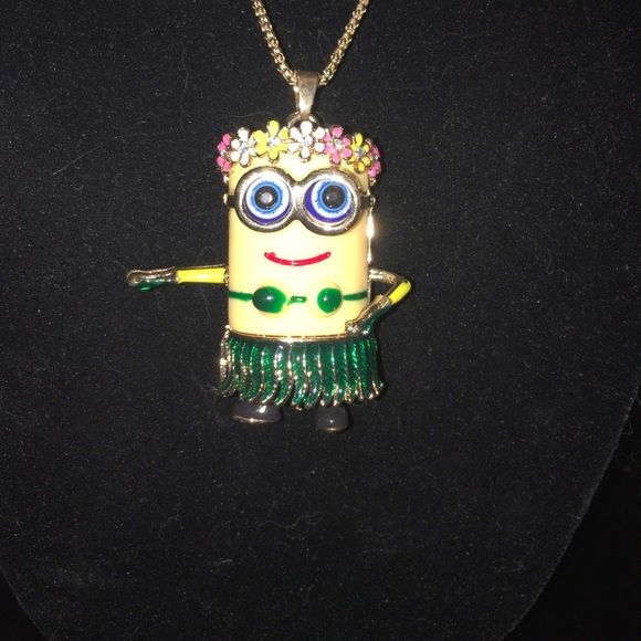 Accessories | Minion Hula Necklace Wgold Chain | Poshmark