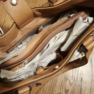 Bolo | Bags | Bolo Plaid Faux Leather Tote Handbag Cocoa | Poshmark