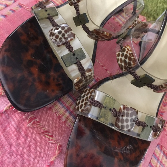 Stefani Collection | Shoes | Clear Lucite Wedge Sandals8 | Poshmark