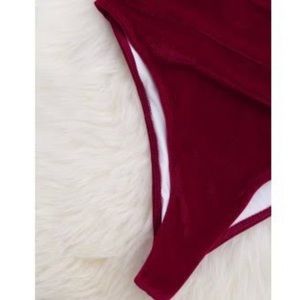 Swim | Red Velvet One Piece Swimming Suit | Poshmark