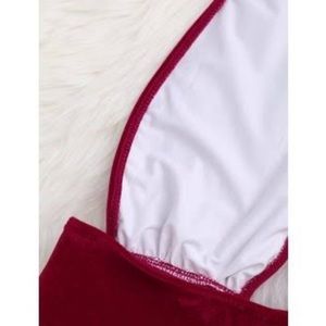 Swim | Red Velvet One Piece Swimming Suit | Poshmark