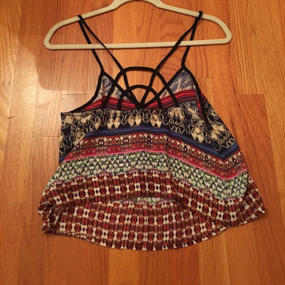 Jealous Tomato | Tops | Mixed Print Crop Top | Poshmark