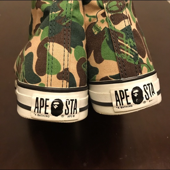Bape | Shoes | Bape X Stussy Converse | Poshmark