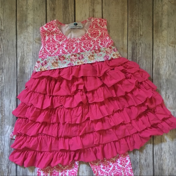 MissUnderstood | Matching Sets | Pink Layered Ruffled Boutique | Poshmark