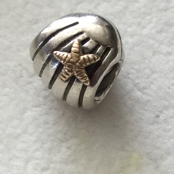 Pandora | Jewelry | Authentic Pandora 2 Tone Seashell | Poshmark