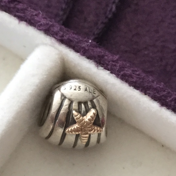 Pandora | Jewelry | Authentic Pandora 2 Tone Seashell | Poshmark