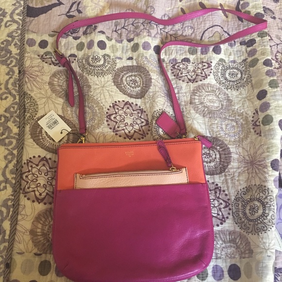 Fossil | Bags | Fossil Multi Color Cross Body Bag | Poshmark