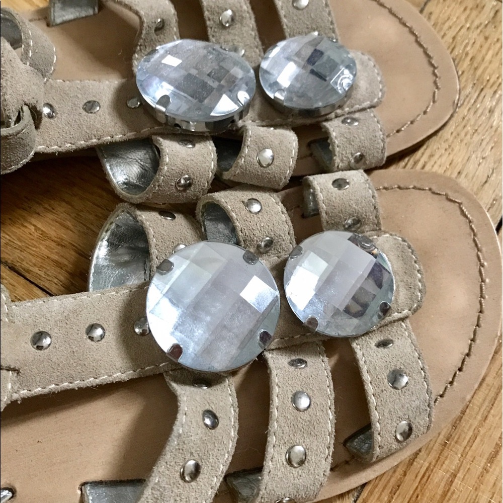 Light Tan Aldo Gladiator Flat Sandals - Gem