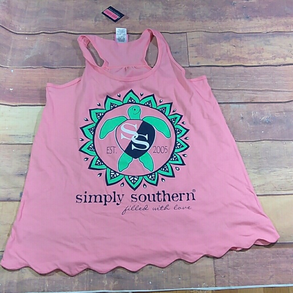 Simply Southern | Tops | Nwt Simply Southern Sea Turtle Tank Top | Poshmark