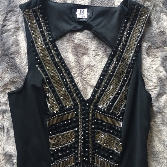 bebe | Dresses | Bebe Chain Fringed Dress | Poshmark