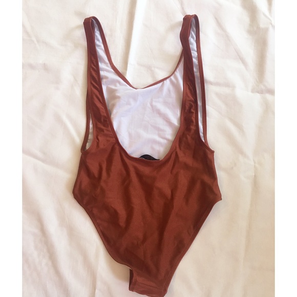 ASOS | Swim | Asos Misguided High Leg Rust One Piece Swimsuit | Poshmark