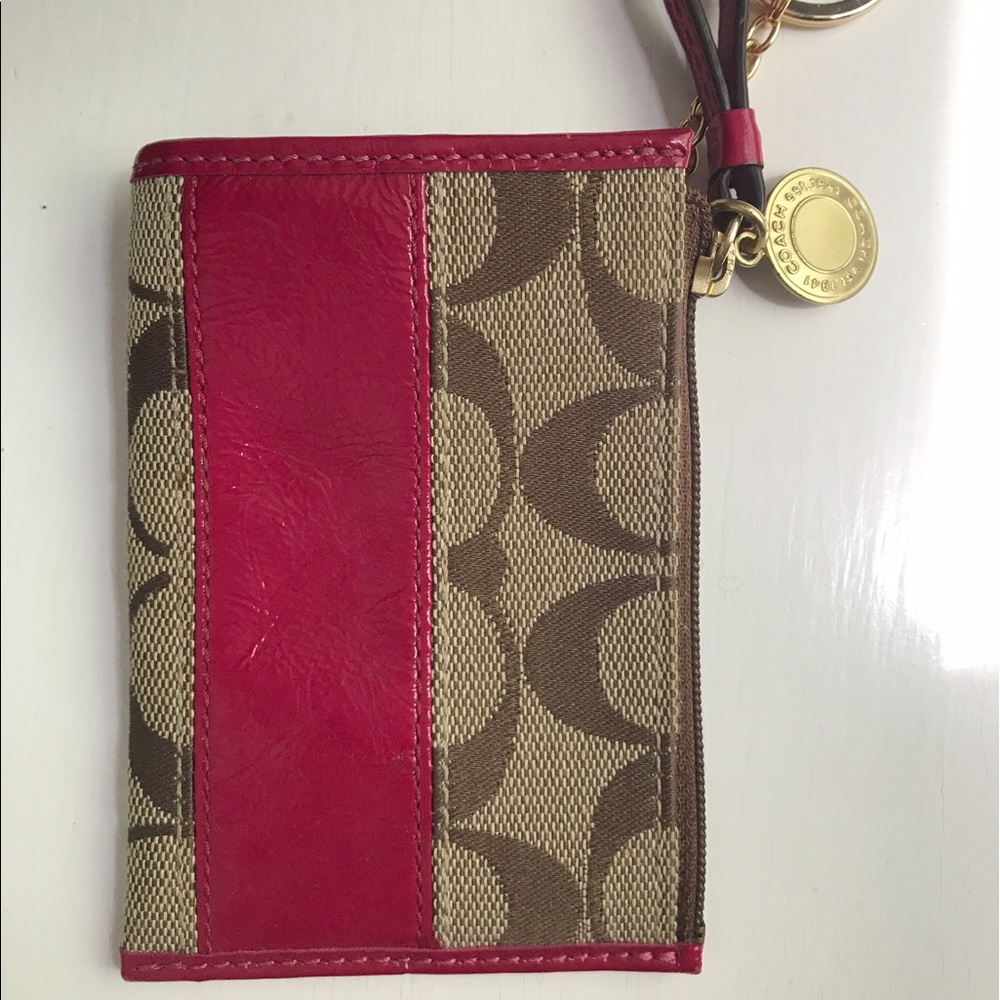 Authentic Coach Coin Holder/ Small Wallet - Gem