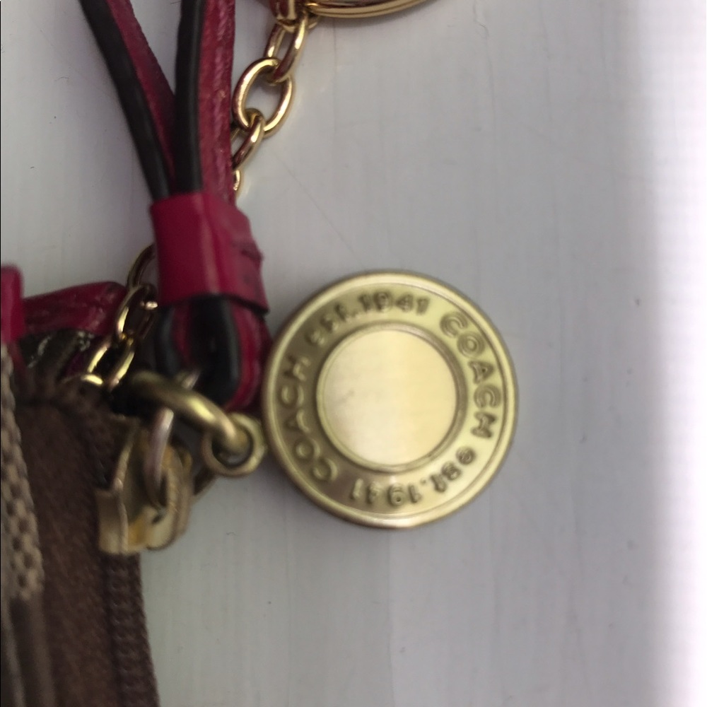 Authentic Coach Coin Holder/ Small Wallet - Gem