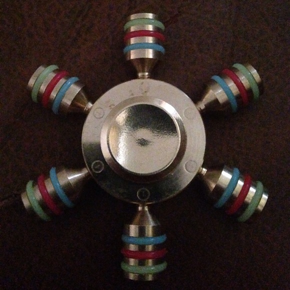 fidget spinner | Other | Brass Metalic 6 Head Fidget Spinner | Poshmark